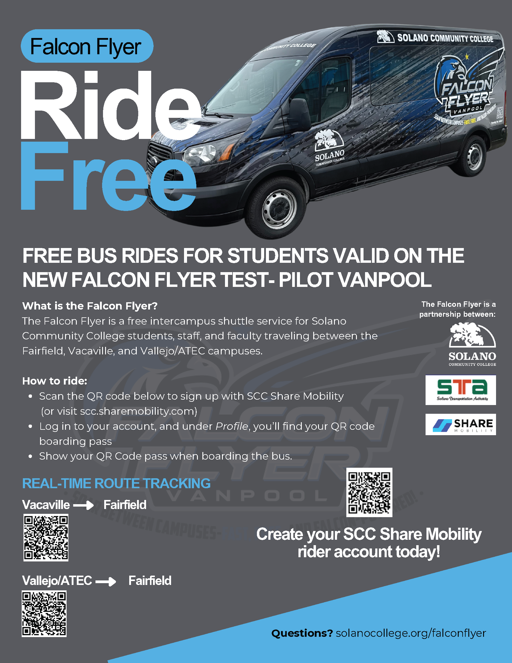 Solano Mobility | SCC Falcon Flyer Vanpool