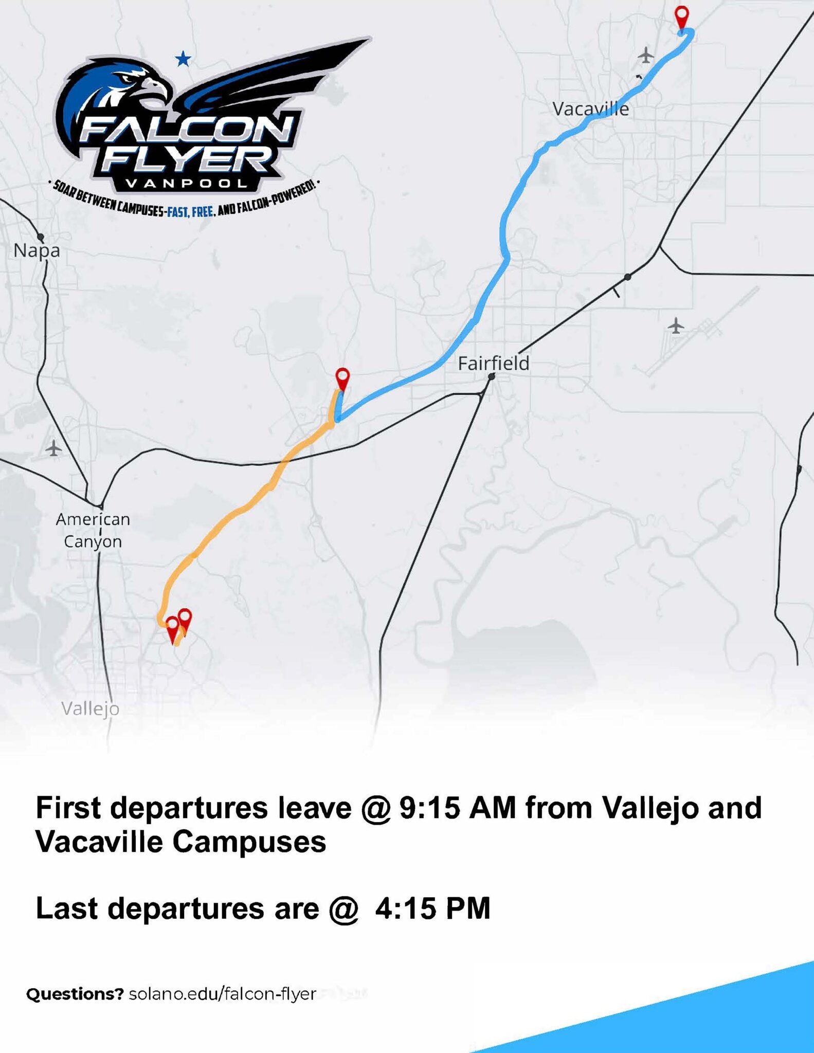 Solano Mobility | SCC Falcon Flyer Vanpool